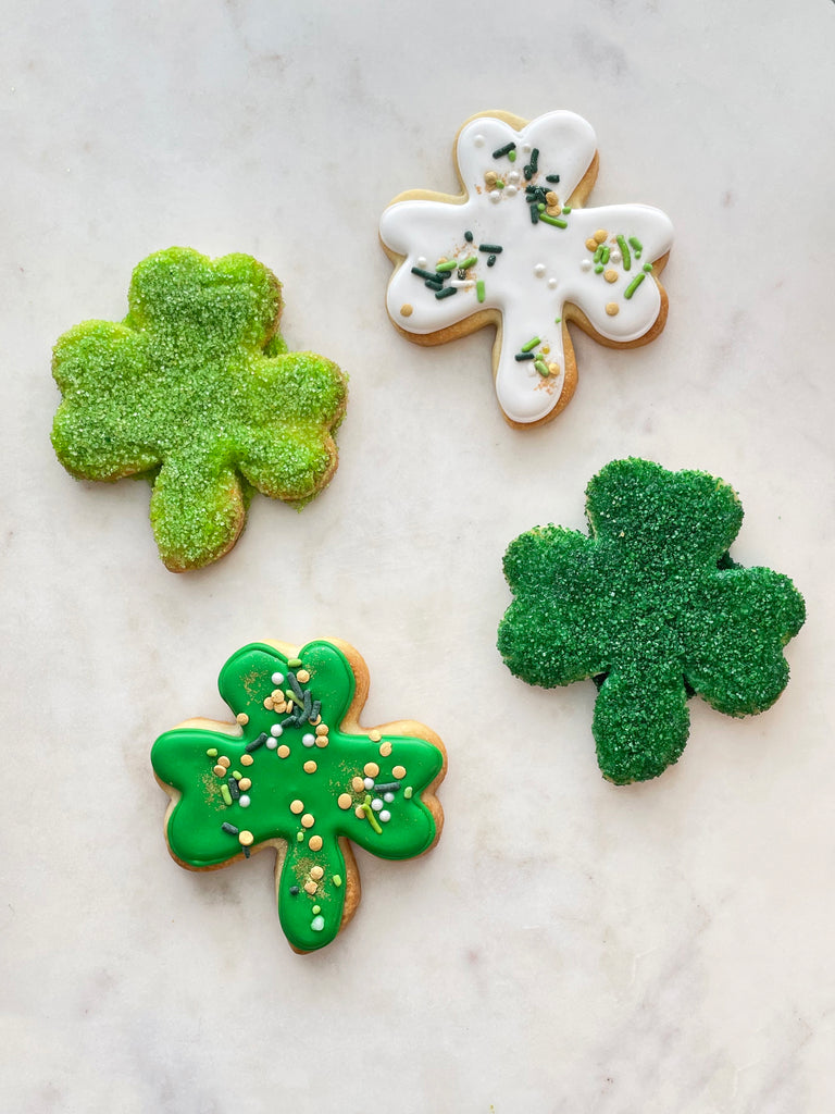 St Patricks Day Iced or Sugar Shamrock Cookies – The Solvang Bakery