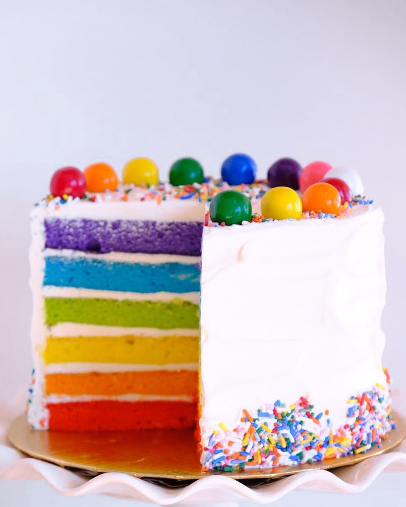 8" Rainbow Layer Cake – The Solvang Bakery